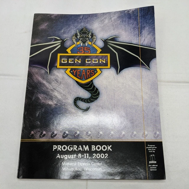 GEN CON 35TH Year Program Book 2002 Milwaukee Wisconsin August 8-11 £ ...