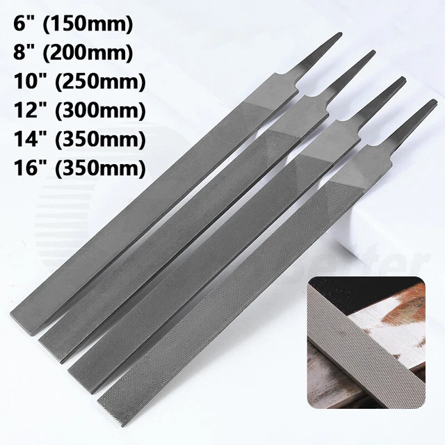 6& 8& 10& 12" 14" Engineers Hand Files Coarse Rough Bastard Medium Fine ...