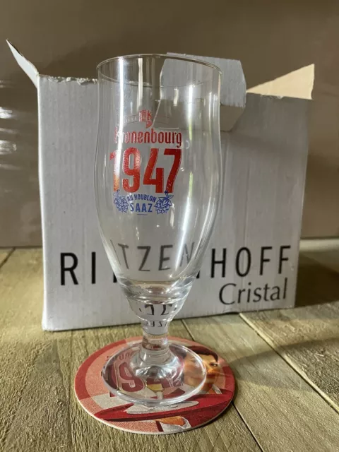 LOT DE 6 VERRES A BIERE KRONENBOURG 1947 Et 6 Sous-bock EUR 12,00 - PicClick FR