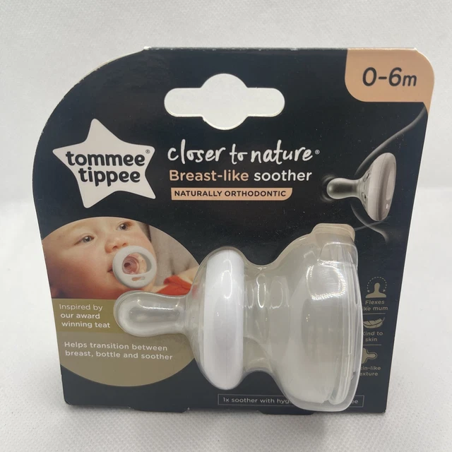 TOMMEE TIPPEE CLOSER To Nature Breast-Like Soother Dummy 0-6 Months BPA ...