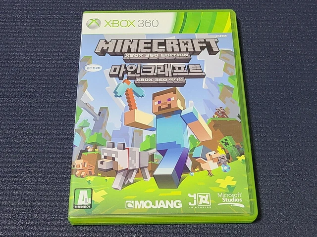 MICROSOFT XBOX360 MINECRAFT Edition Mojang Retro Game Korean Version ...