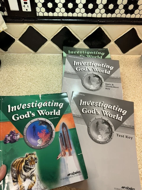 ABEKA 5TH GRADE Investigating Gods World Science Book, Tests, & Answer ...