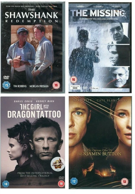 SHAWSHANK REDEMPTION, THE Missing, Benjamin Button,Girl With Dragon ...