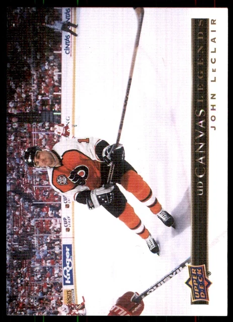 2020-21 SP SIGNATURE Edition Legends UD toile flyers John LeClair ...