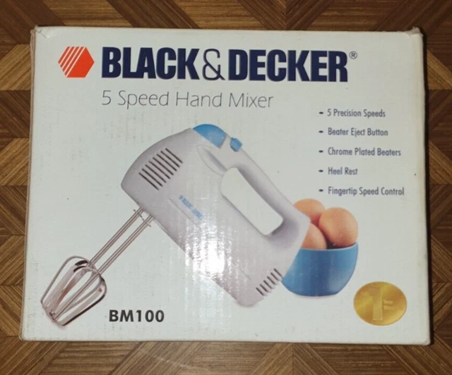 BLACK & DECKER: 5 Speed Hand Mixer BM100 *FREE POSTAGE* £64.51 ...