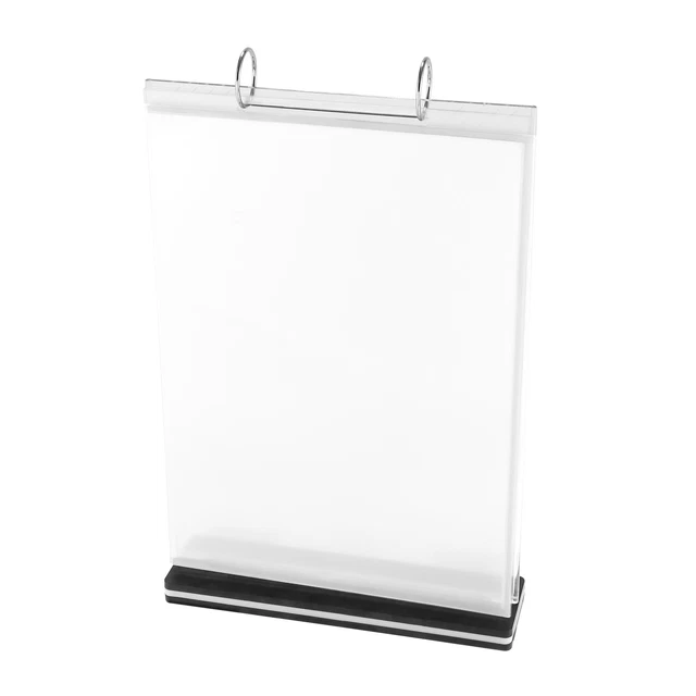 A4 MULTI-PAGE FLIP Display Card Label Display Stand Detachable ...