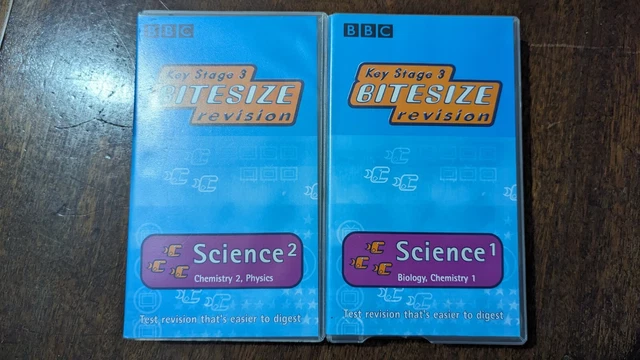 BBC BITESIZE SCIENCE 1 & 2 VHS Tapes - RARE UNTESTED £25.00 - PicClick UK