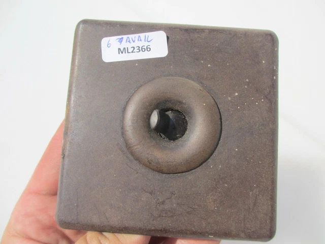 VINTAGE BAKELITE LIGHT Switch Square Plate Art Deco Antique Brown Old G ...