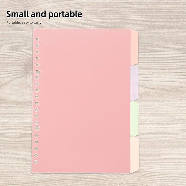 4 PCS BINDERS with Dividers Multi Folder Organizer Tabs Cute Pastel ...