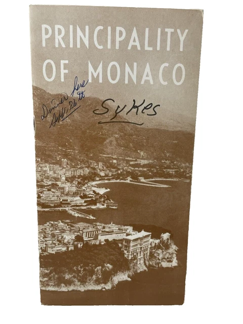 VINTAGE MONACO BROCHURE Principality of Monaco Customs History Sov ...