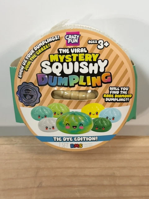 CASE OF 12 The Viral Mystery Squishy Dumpling Tie Dye Edition Crazy Fun ...