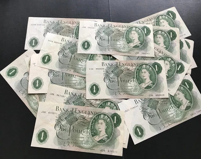 1960'S / 1970'S BANK OF ENGLAND £1 ONE POUND NOTE 100% GENUINE $11.56 ...