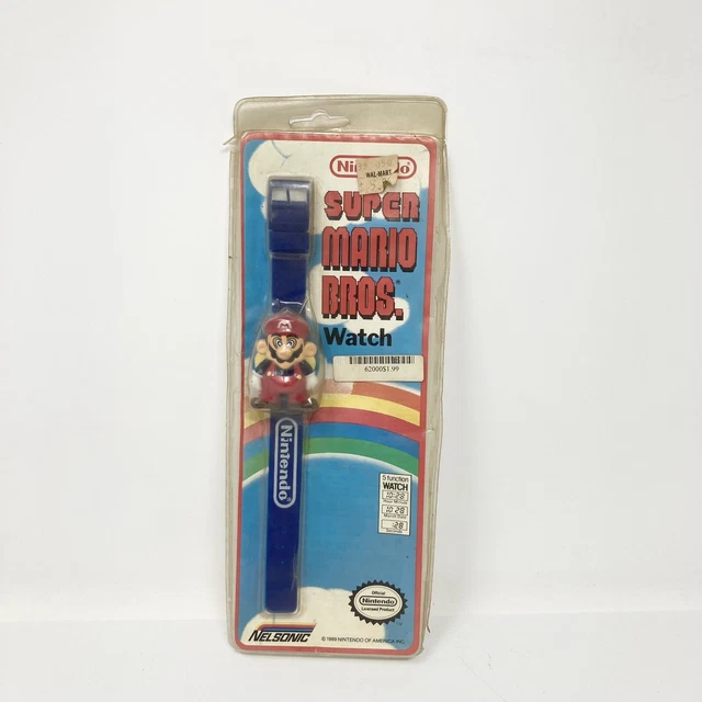 VINTAGE NELSONIC SUPER Mario Bros Watch 1989 Nintendo In Packing NOS ...
