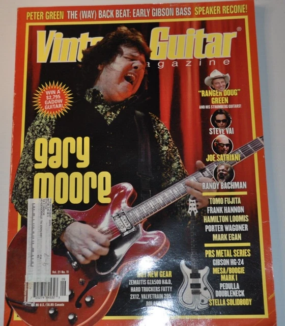 VINTAGE GUITAR MAGAZINE SEP 2007 Gary Moore Peter Green Randy Nachman ...