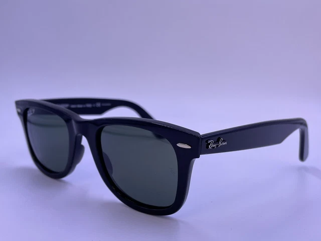 RAY BAN RB4340 601/58 50 mm WAYFARER EASE noir/vert polarisé G-15 ...