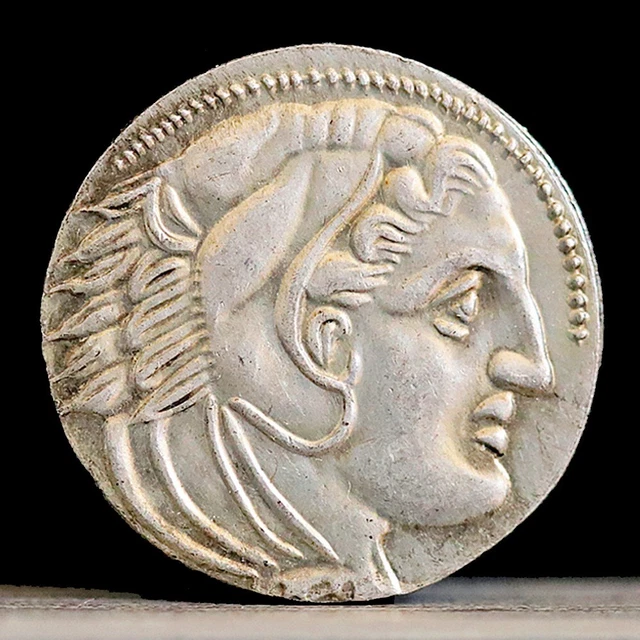 320-306 BC ANCIENT Greek Coin Head of Herakles and Zeus - Tetradrachm ...