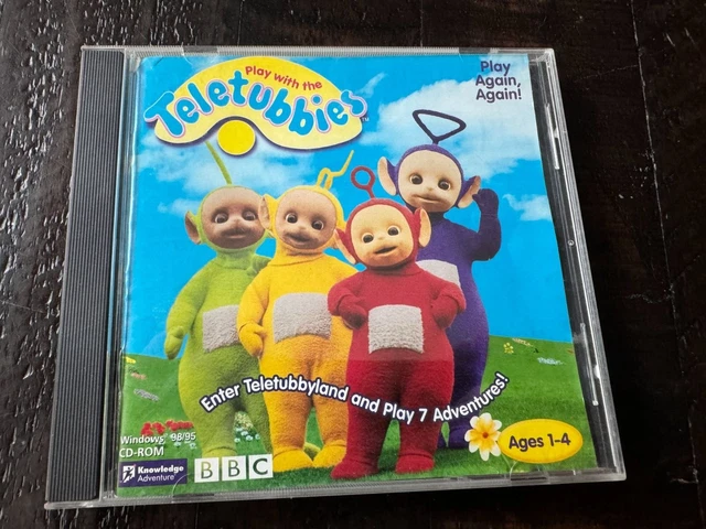 PLAY WITH THE TELETUBBIES BBC Vintage Software Game Windows PC CD-ROM ...