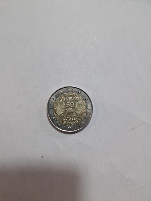 PIÈCE 2 EUROS - 50 Ans traité de l'Élysée France - 2013 EUR 7,00 - PicClick FR