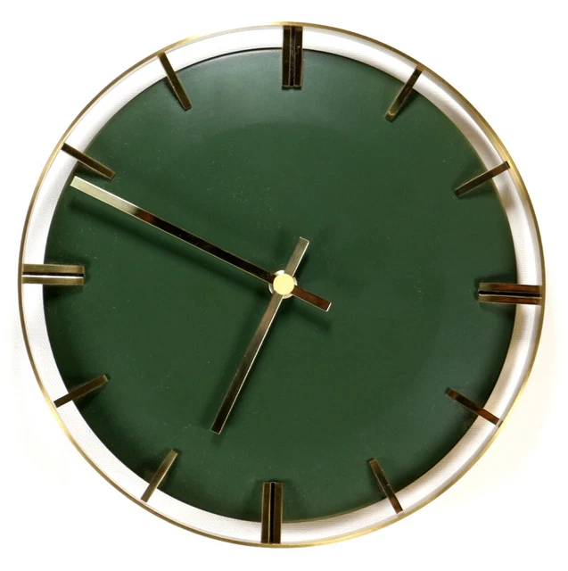 WUNDERSCHÖNE ALTE WANDUHR aus Messing - 1960 / 1970er Jahre EUR 69,00 ...