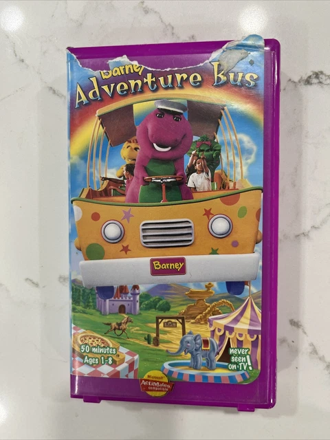 BARNEY - BARNEY’S Adventure Bus (VHS, 1997, Clam Shell) White tape £5. ...