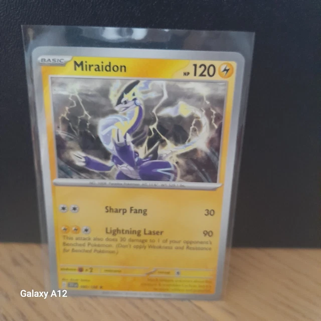 POKEMON TCG SCARLET & Violet Base Set - Non-Holo Miraidon 080/198 Rare ...