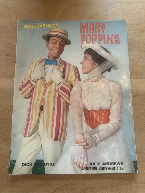 MARY POPPINS 1964 film Showtime Souvenir Program Brochure Walt Disney £ ...