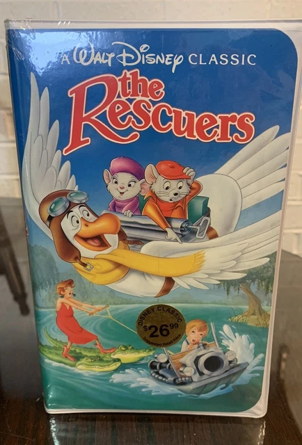 THE RESCUERS (VHS, 1992) Walt Disney Classic SEALED Black Diamond $18. ...