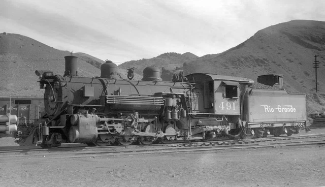 D&RGW DENVER RIO Grande Western Railway Narrow Gauge, No 491 Old Train ...