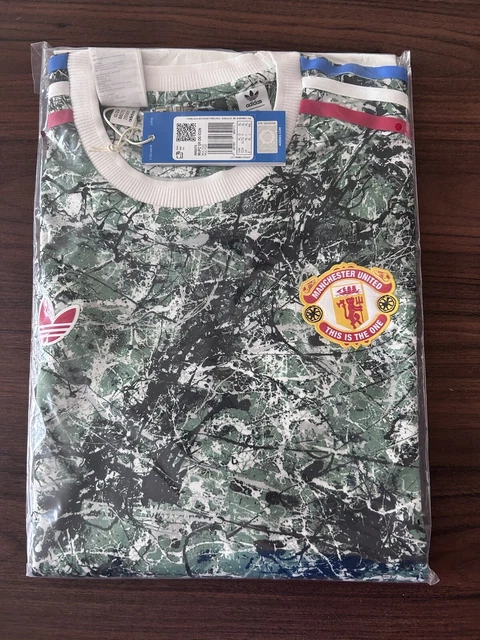 MANCHESTER UNITED ADIDAS Originals Stone Roses Icon Top T-shirt/ XL £80 ...