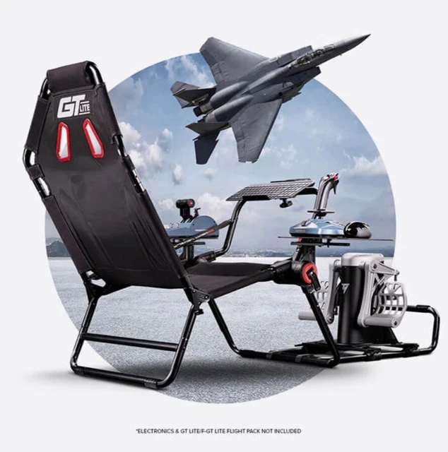 NEW NEXT LEVEL Home cockpit flight sim gaming chair drive foldable DCS ...