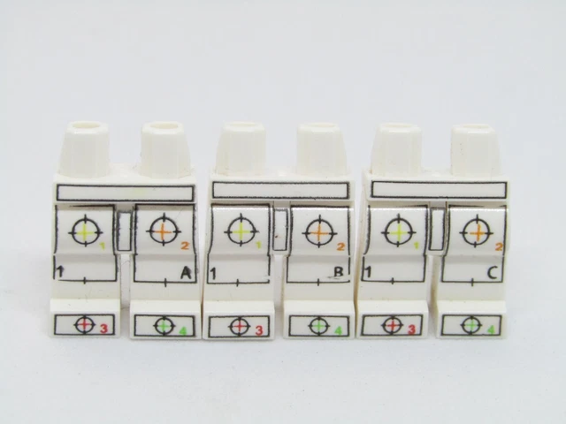 LEGO PROTOTYPE TEST print Printer machine Alignment legs 1A 1B 1C WHITE ...