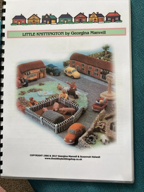 LITTLE KNITTINGTON BY Georgina Manvell Knitting Pattern Book Toy Town £ ...