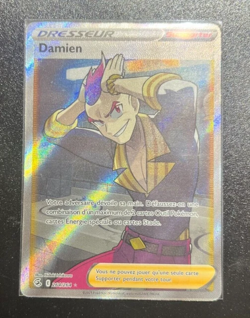 CARTE POKÉMON DAMIEN 264/264 full art EB08 Poing de Fusion Neuf Fr EUR ...