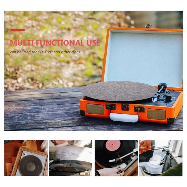 2 PCS RECORDER Protective Mat Vinyl Recording Equipment Turntable ...