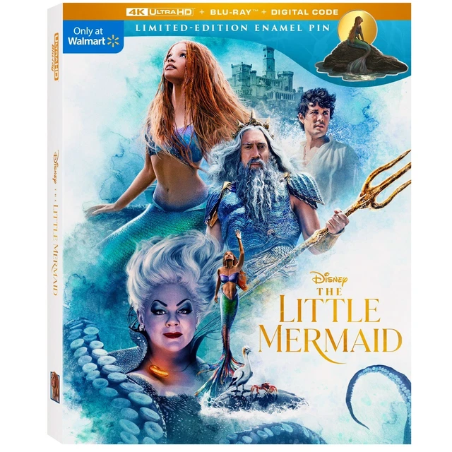 THE LITTLE MERMAID 2023 (4K UHD + Blu-Ray + Digital) Walmart Exclusive ...