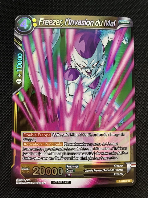 CARTE DRAGON BALL Super Dbs Freezer, L’invasion Du Mal P-018 Pr Neuf Fr ...