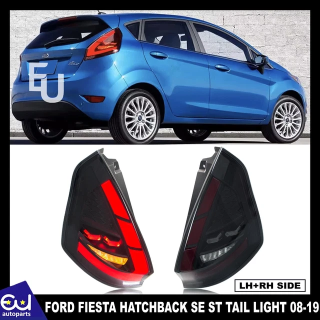 PAIR SMOKED LED Tail Lights For Ford Fiesta Hatchback Se St W/Dynamic ...