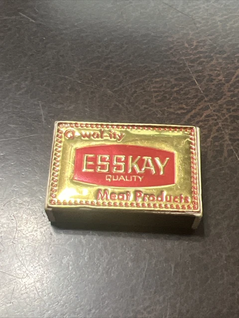 VINTAGE ADVERTISING MATCH Box Esskay Quality Meat Hot Dog Products $9. ...