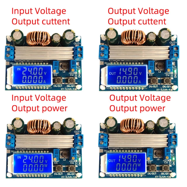4A DC-DC AUTOMATIC Buck Boost Converter Step Up Step Down Power Supply ...