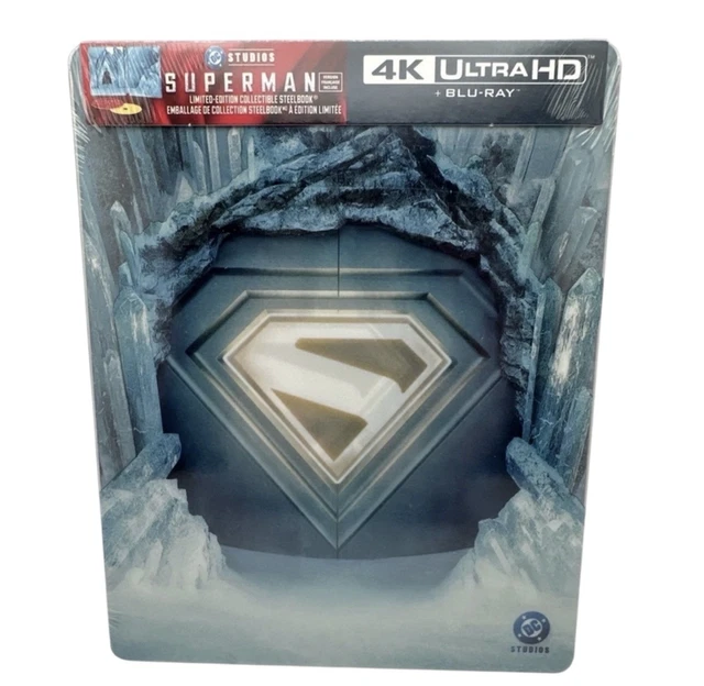 SUPERMAN LIMITED EDITION Collectible Steelbook 4K UHD, Blu-ray Glow In ...