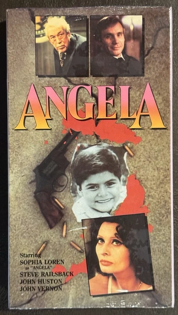 ANGELA [VHS TAPE] Sophia Loren, Steve Railsback, John Huston, John ...