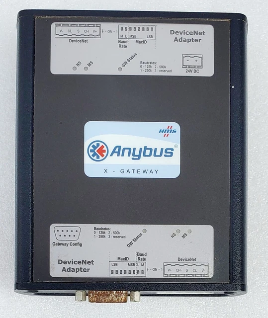 HMS ANYBUS X-GATEWAY Devicenet Adapter ABX-DEVS-DEVS, AB7854-B, 24VDC ...