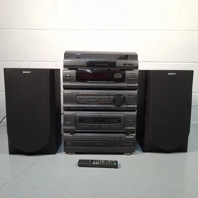 SONY LBT-N350 COMPACT HI-FI System With 5CD Turntable & Remote PLEASE ...