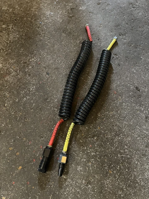 RED / YELLOW Coil Suzi Suzie Suzy Air Brake Line HGV Truck Trailer £79. ...