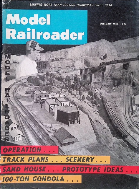 MODEL RAILROADER MAGAZINE December 1958 Mail Train on the High Line ...