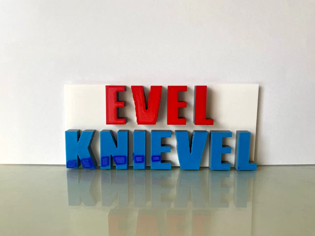 EVEL KNIEVEL LOGO American Stunt Performer Entertainer Robert Craig ...