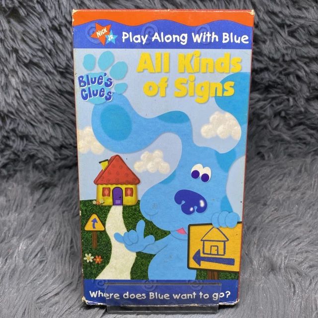 BLUES CLUES ALL Kinds of Signs VHS 2001 Nick Jr. Sign Language ASL ...