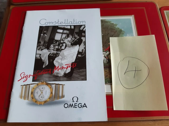 NEW 1989 VINTAGE Omega Watch Constellation Brochure Significant Moments ...