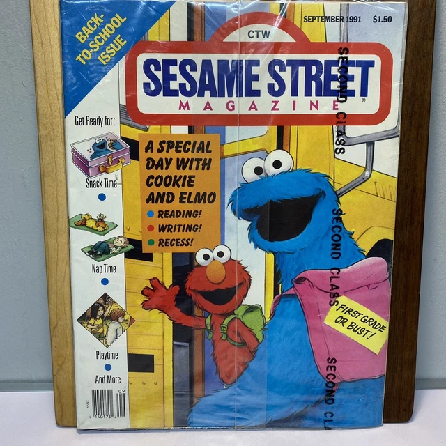 1991 SESAME STREET Magazine & Parents Guide SEALED September Elmo ...