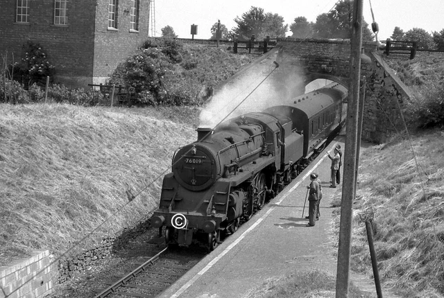 TEMPLECOMBE (LOWER) RAILWAY STATION, SOMERSET 1962 Loco; 76019 PHOTO 12 ...
